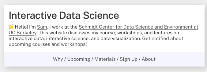 Interactive Data Science